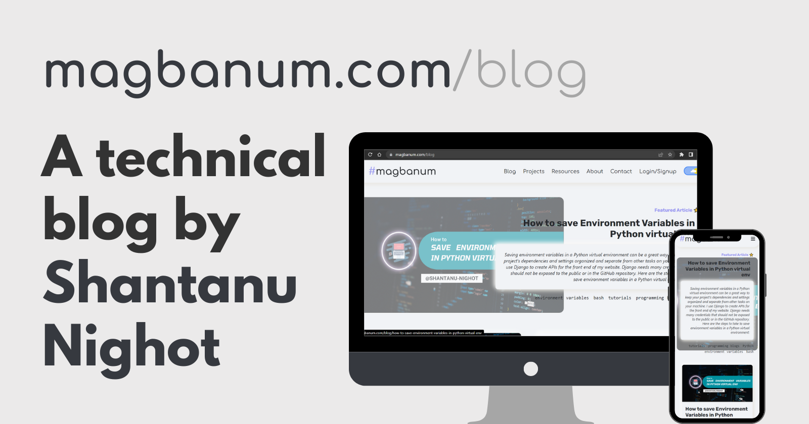Technical blog by Shantanu Nighot